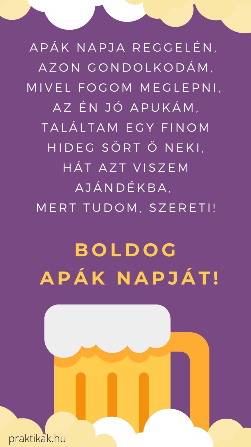 Apák napi versek - Praktikak.hu